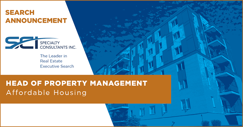 SCI Announces Search for a Head of Property Management - Affordable Housing